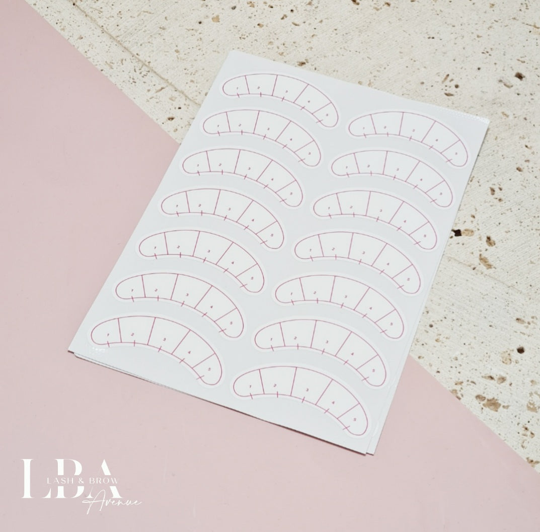 Lash Mapping Stickers - 70 pairs – Lash and Brow Avenue